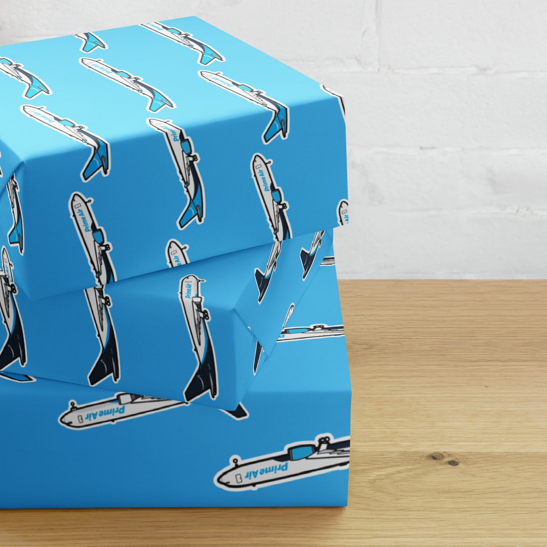 Amazon Prime Air Wrapping Paper Sheets | Aviation Gift Wrap, Christmas ...