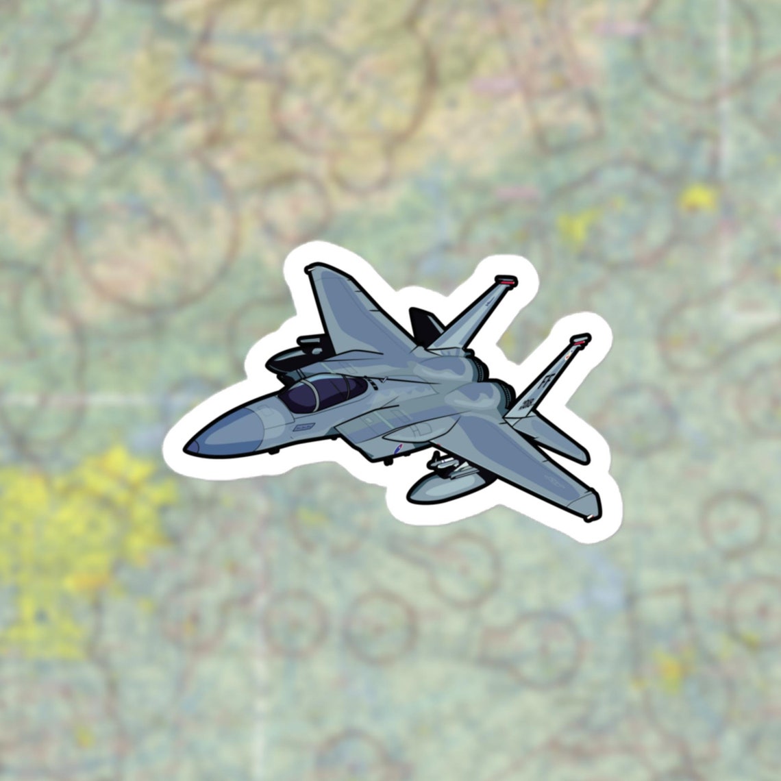 F-15 Eagle Fighter Jet Decal - Premium Vinyl Sticker for Military ...