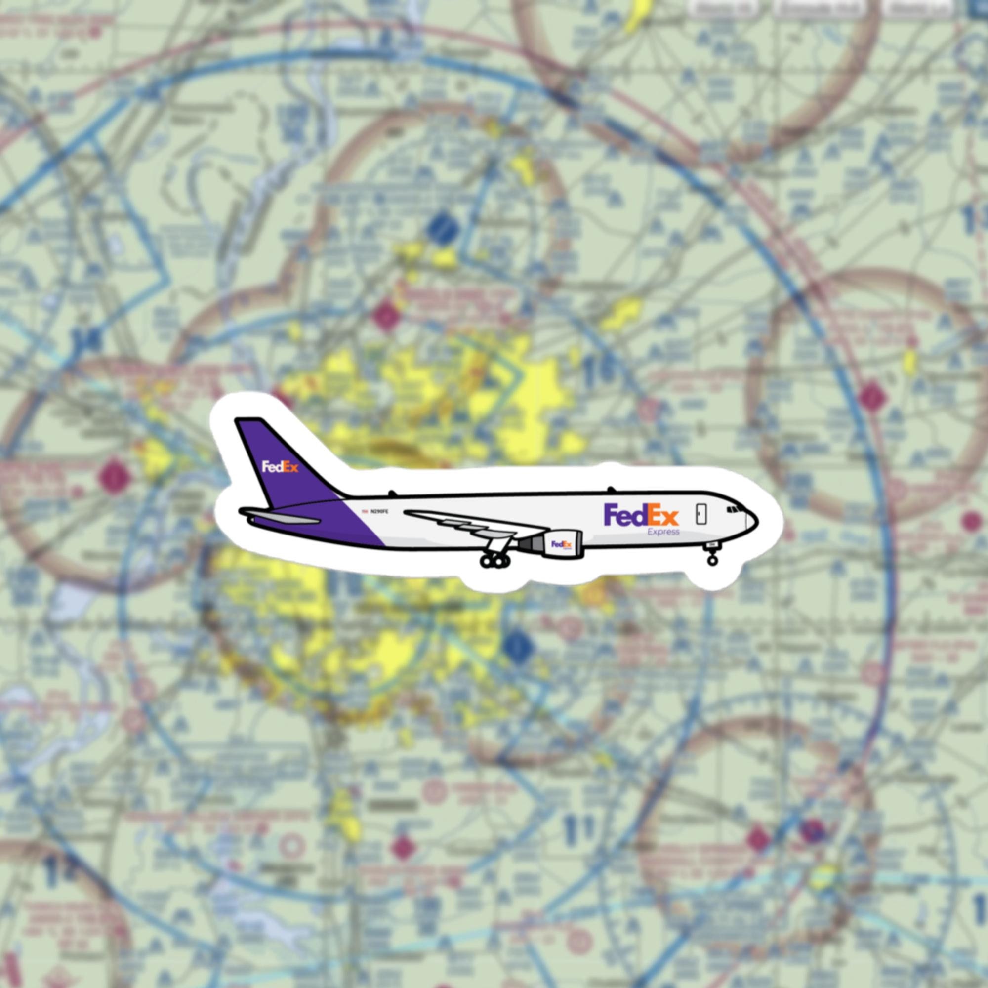 Fedex Boeing 767 Cargo Plane Sticker Decal - Etsy