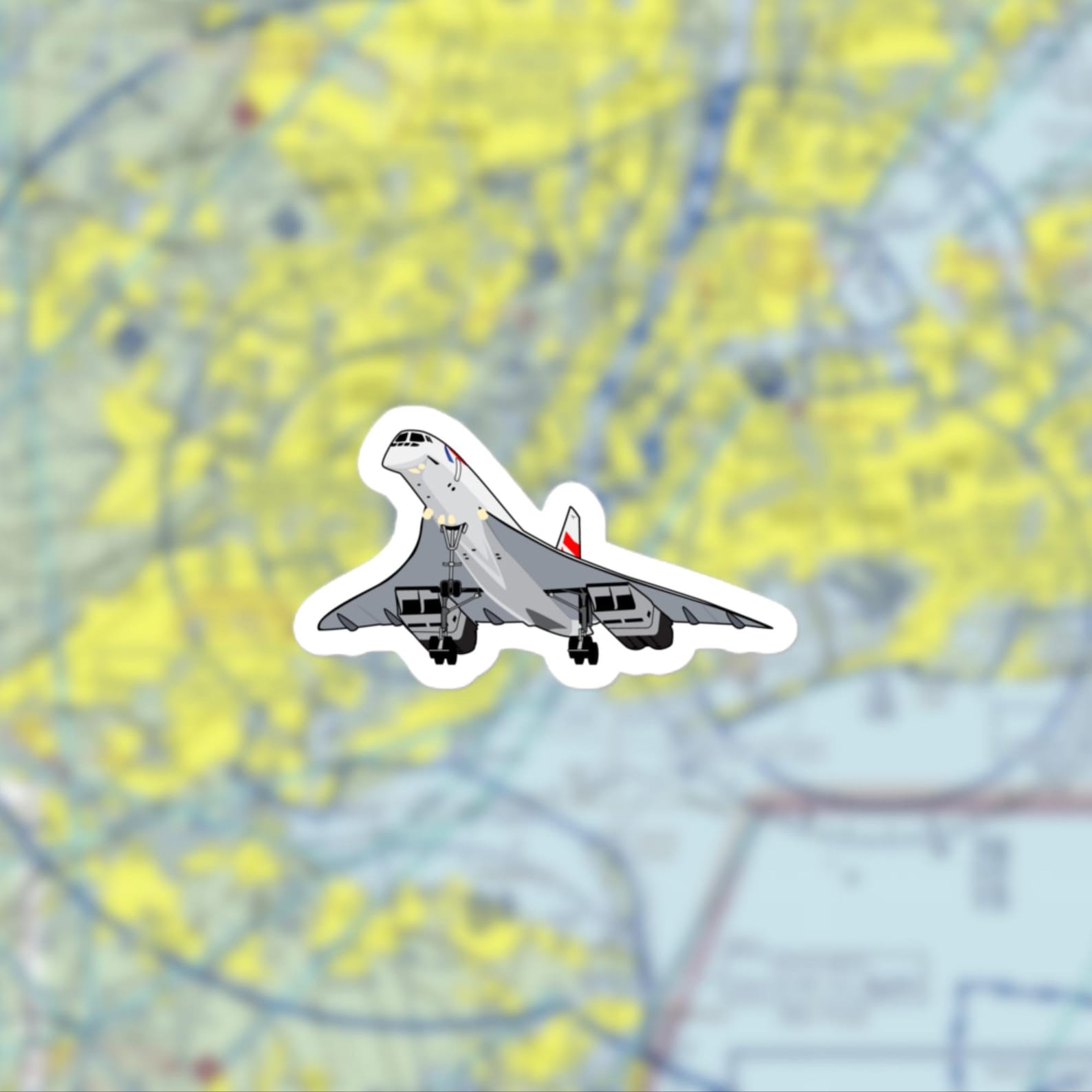 Classic Supersonic Concorde Plane Sticker Decal - Etsy