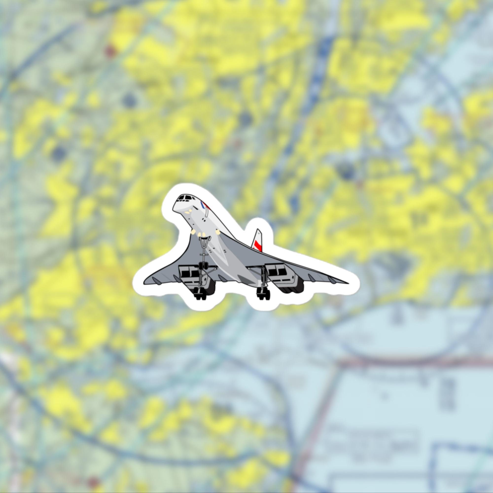 Classic Supersonic Concorde Plane Sticker Decal - Etsy