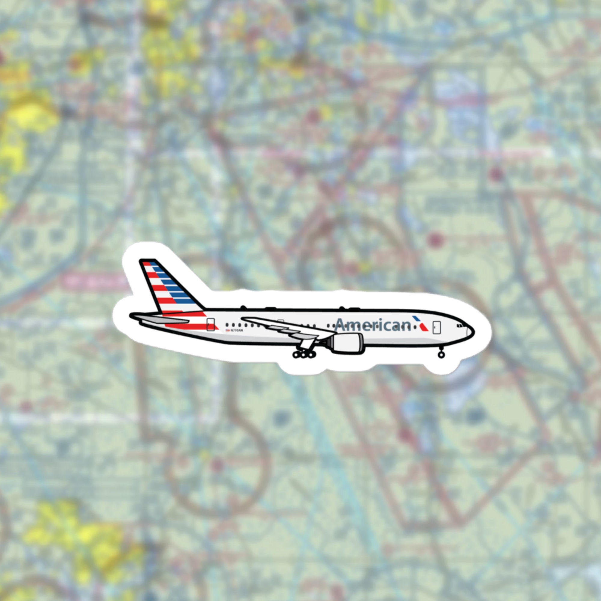 American Airlines Boeing 777 Sticker Decal - Etsy