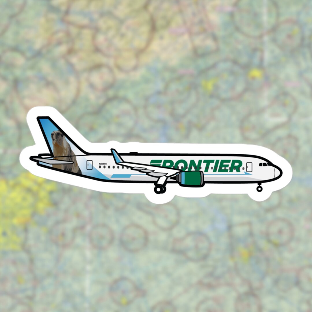 Frontier Airlines A320 Stickers Decal - Etsy