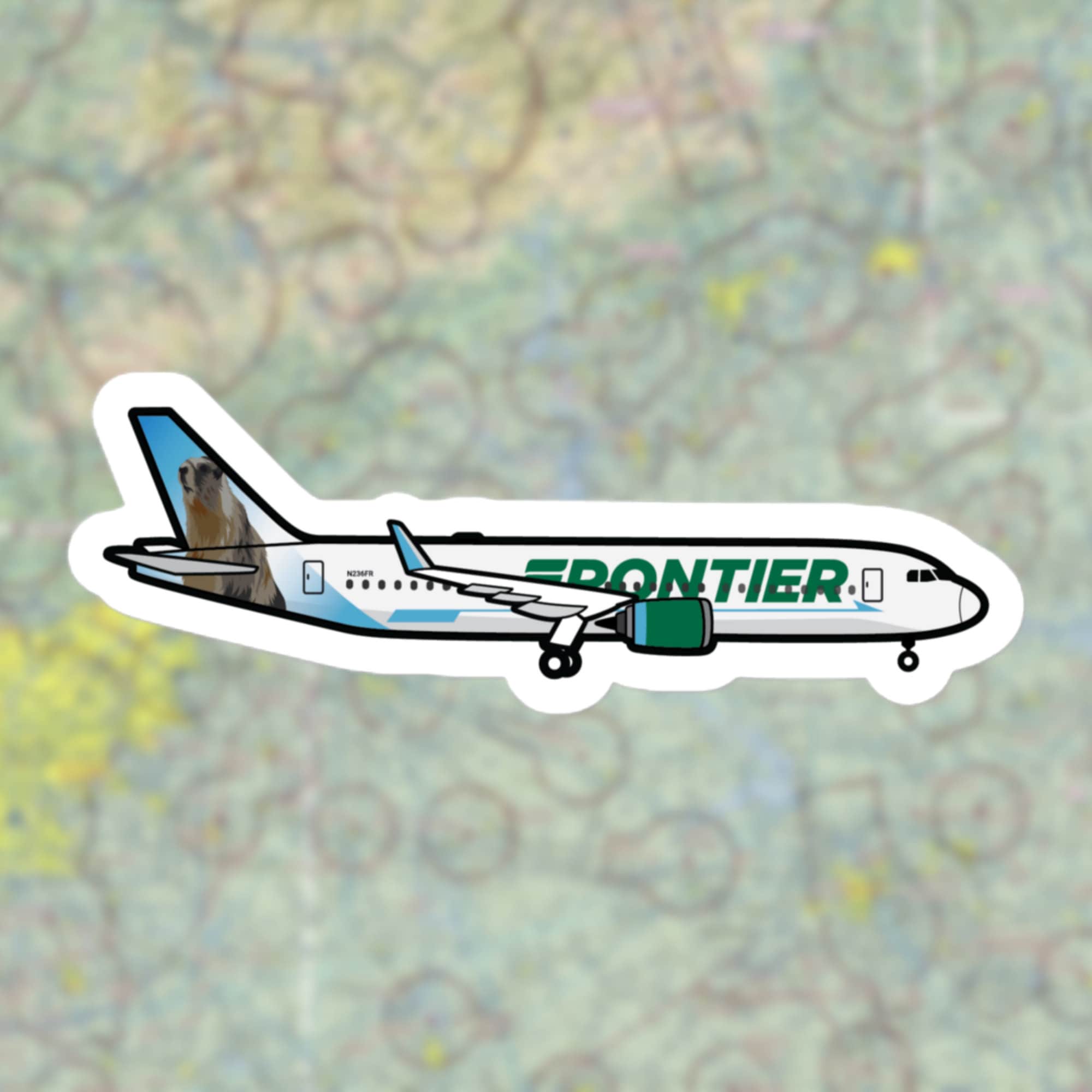 Frontier Airlines A320 Stickers Decal - Etsy
