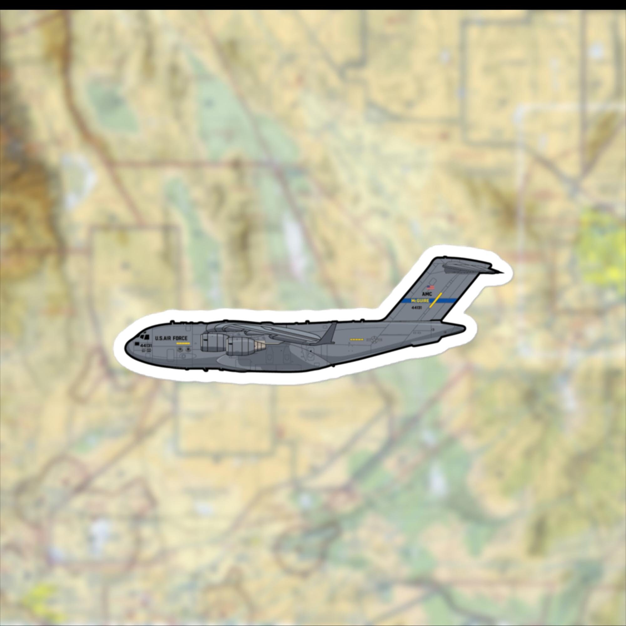 C-17 Globemaster III Mcguire AFB Decal - Durable Vinyl Military ...