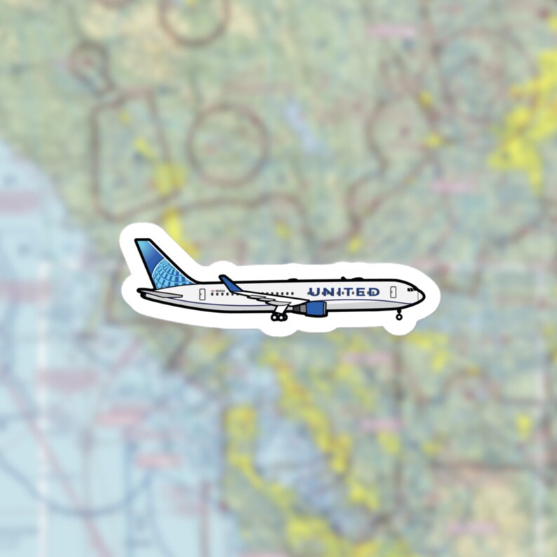 United Airlines Boeing 767 Sticker Decal - Etsy