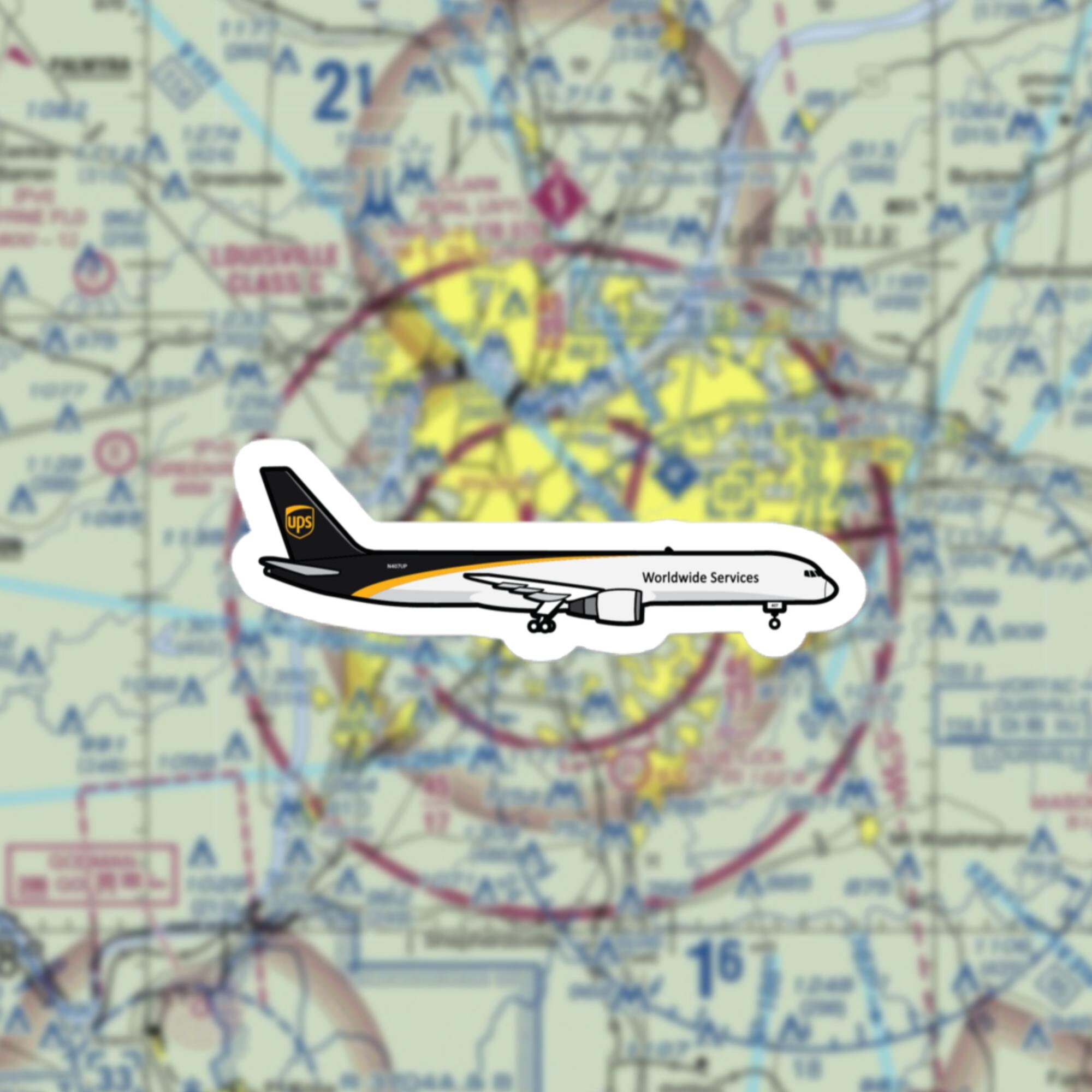 UPS Boeing 757 Cargo Plane Sticker Decal - Etsy