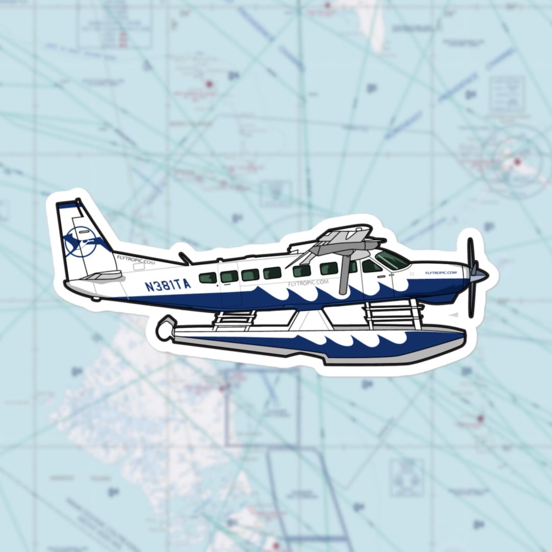 Tropic Ocean Airways Cessna Caravan C208B Sticker - Amphibious Aircraft ...