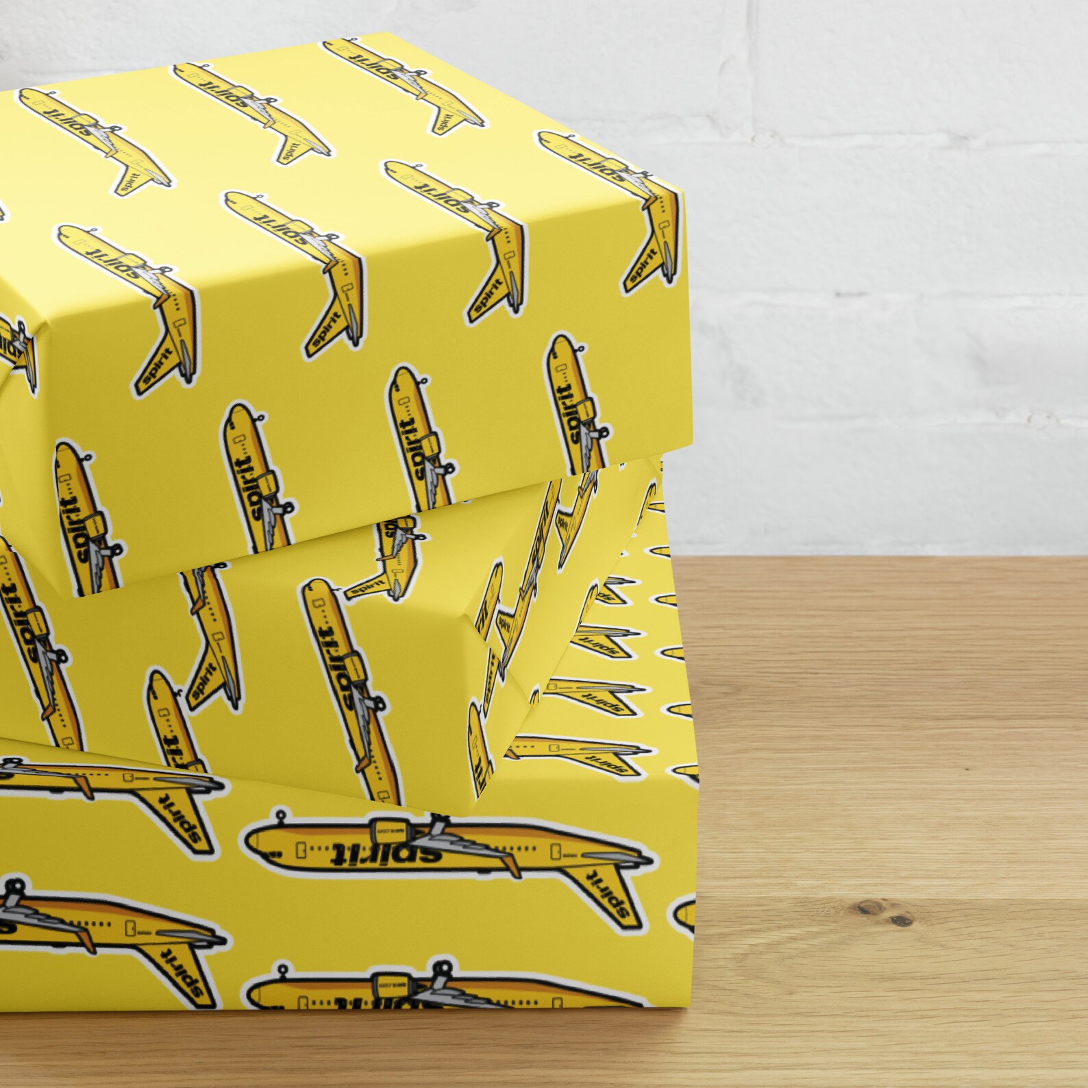 Spirit Airlines Wrapping Paper | Spirit A320 Gift Wrapping Paper Sheets ...