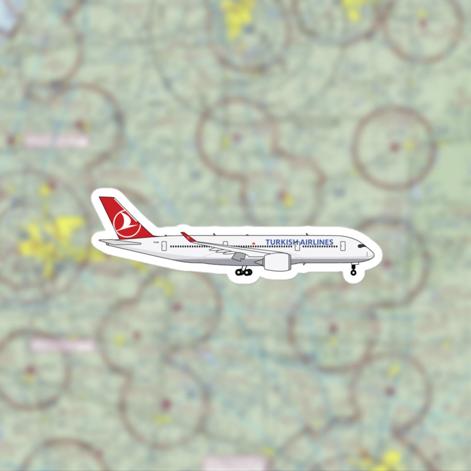 Turkish Airlines A350 Decal - Etsy