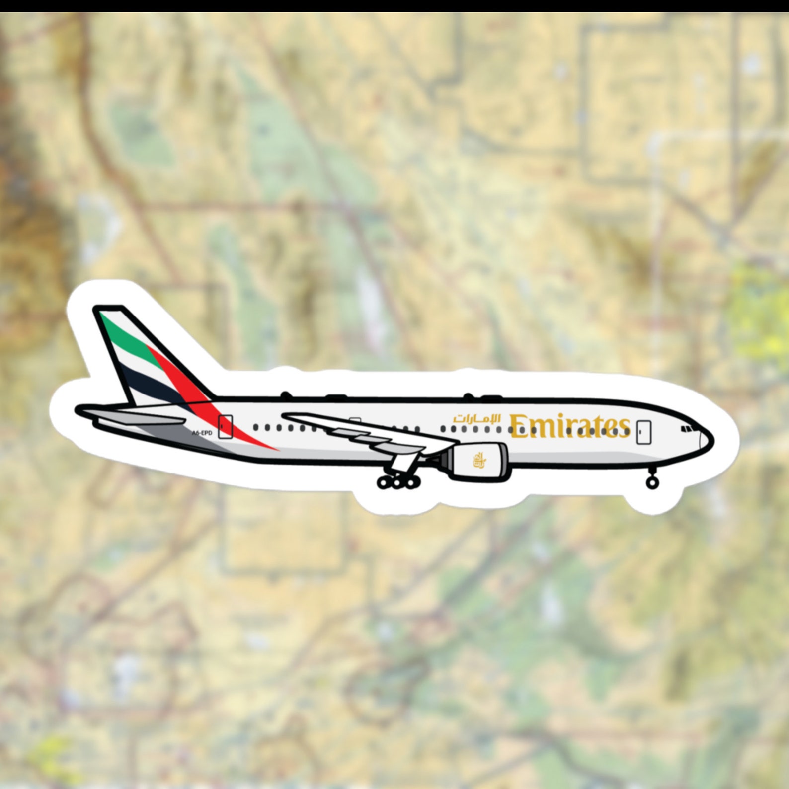 Emirates Boeing 777 Sticker Decal - Etsy