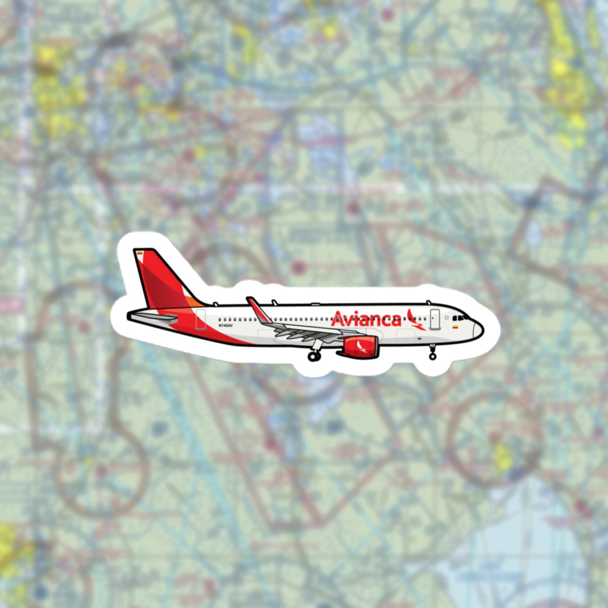Avianca Airbus A320 Sticker - Etsy