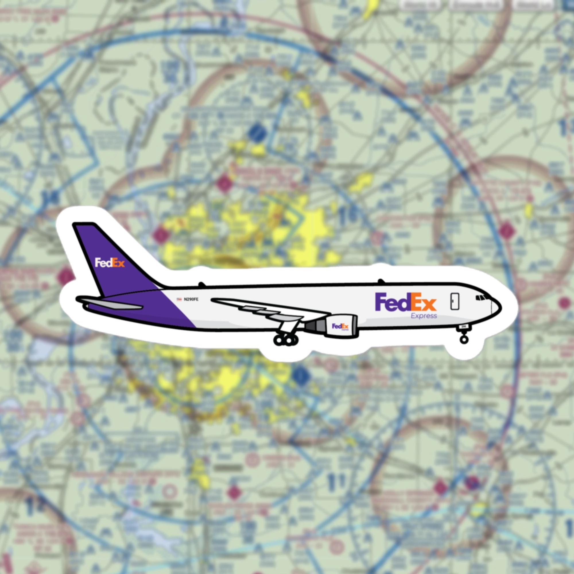 Fedex Boeing 767 Cargo Plane Sticker Decal - Etsy