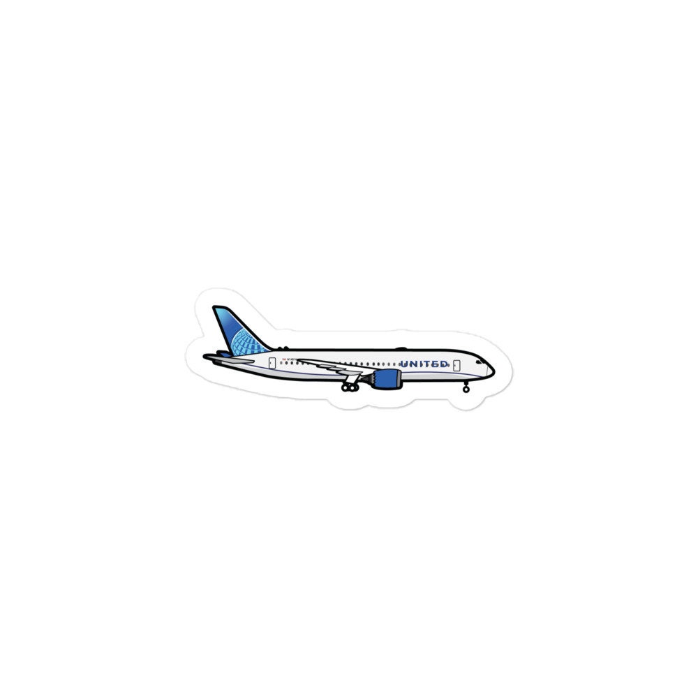 United Boeing 787 Sticker Decals - Etsy