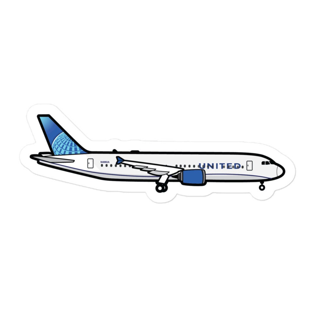 United Airlines A320 Sticker Decal - Etsy