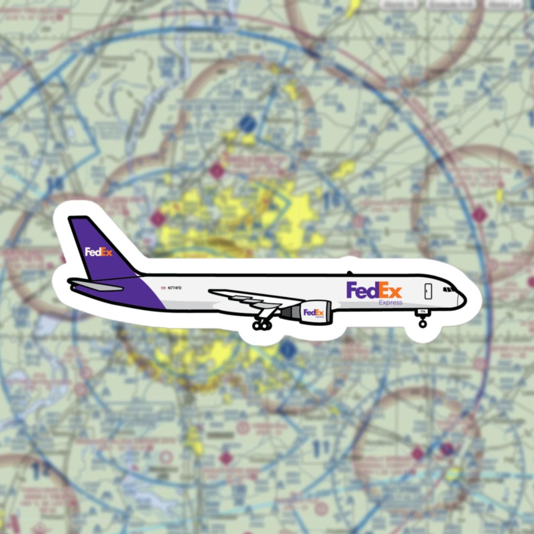 Fedex Boeing 757 Cargo Plane Sticker - Etsy