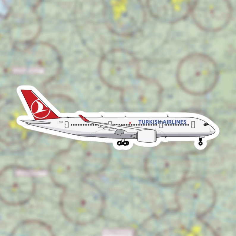 Turkish Airlines A350 Decal - Etsy