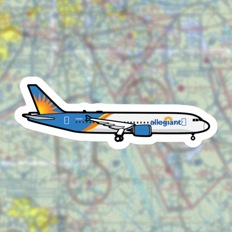 Allegiant Airlines A320 Stickers - Etsy