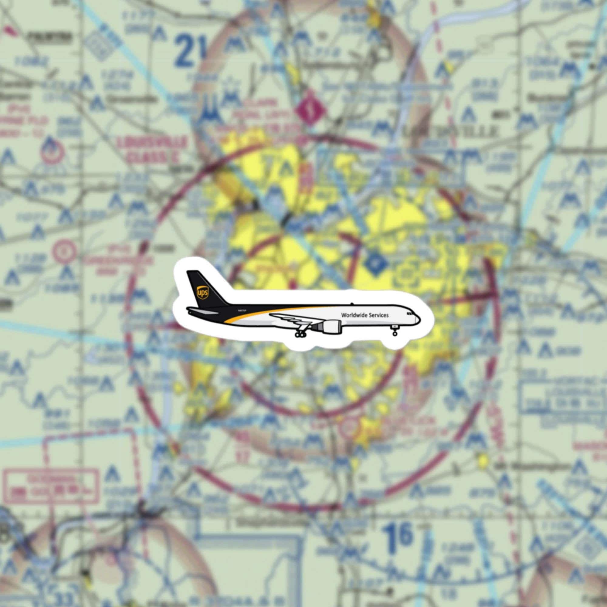 UPS Boeing 757 Cargo Plane Sticker Decal - Etsy