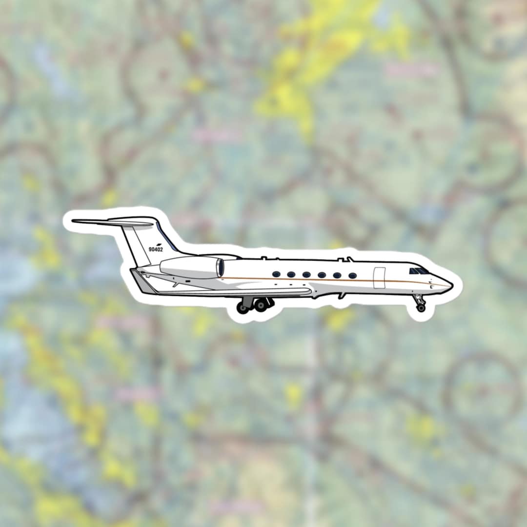 Gulfstream V G-V Vinyl Sticker – Private Jet Business Jet Decal ...