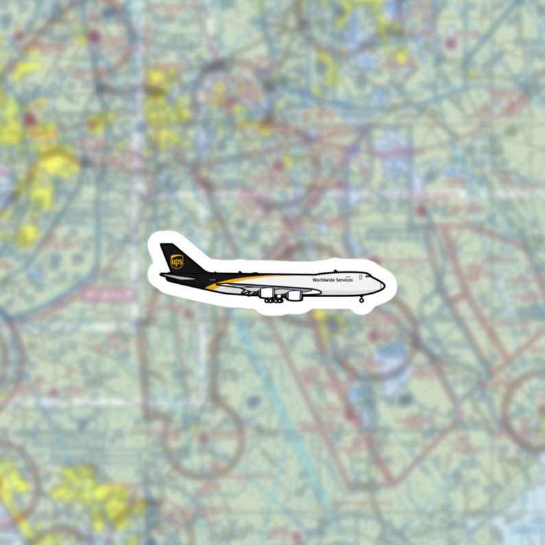 UPS Boeing 747 Sticker Decal 747 Laptop Tumbler Sticker - Etsy