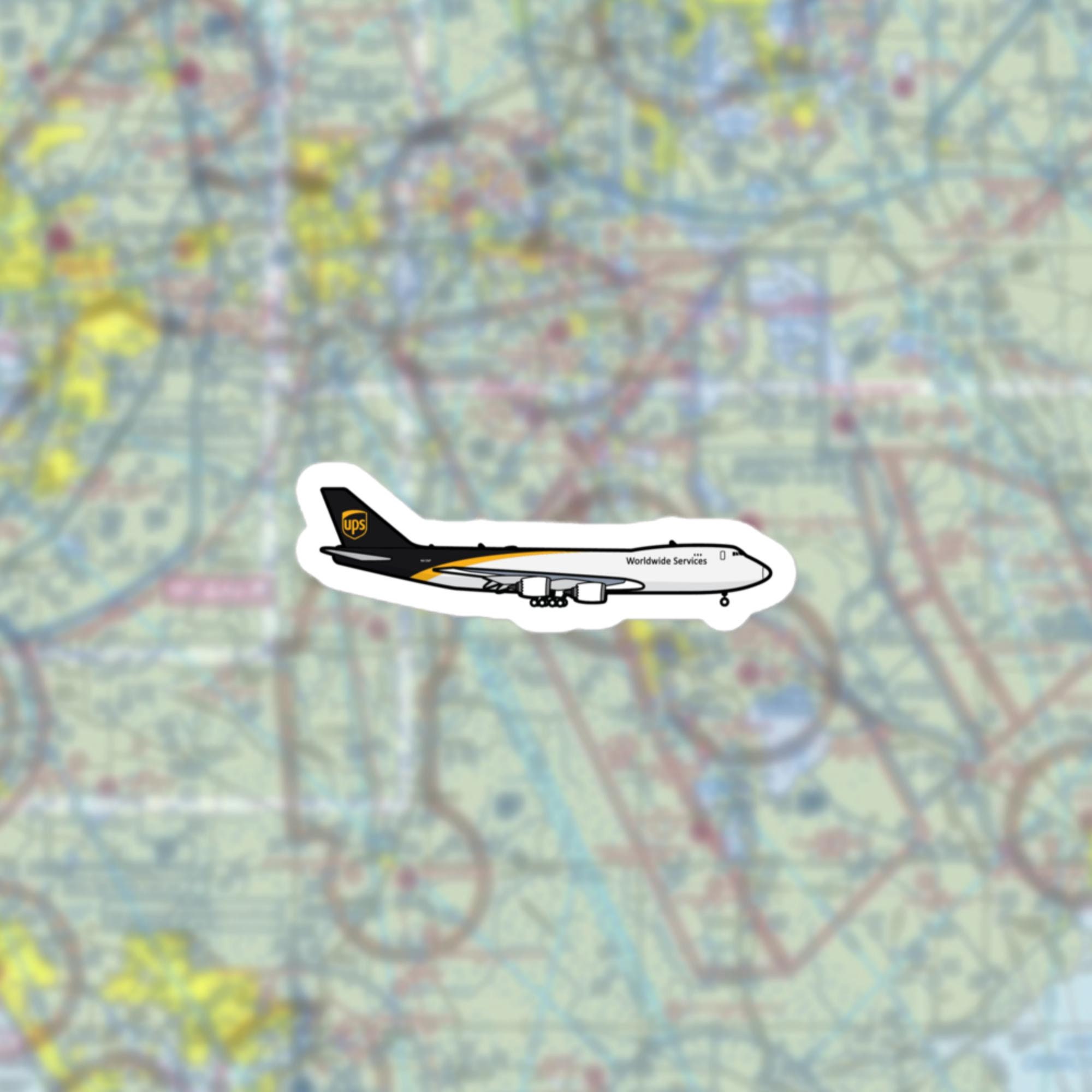 UPS Boeing 747 Sticker Decal 747 Laptop Tumbler Sticker - Etsy