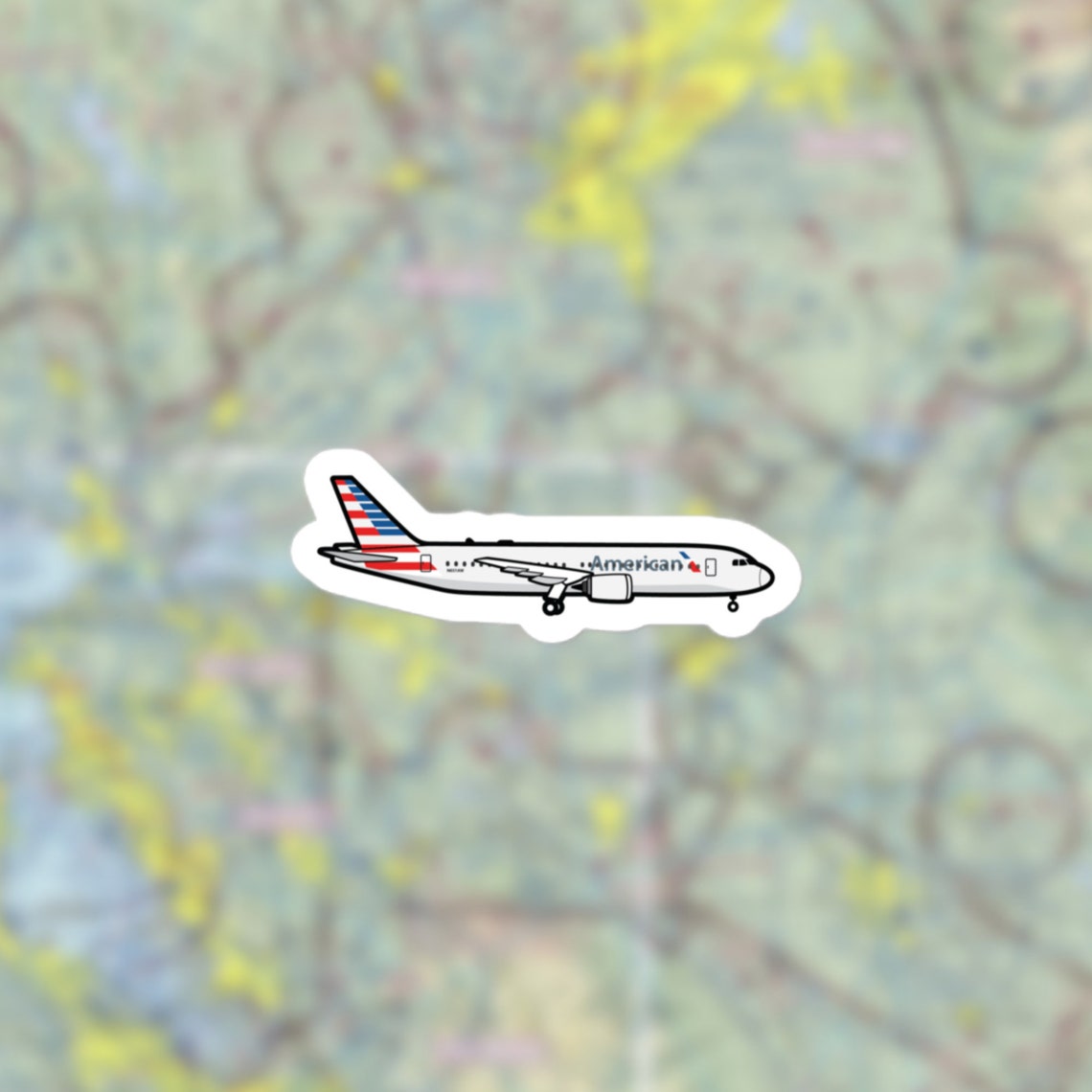 American Airlines A320 Sticker Decal - Etsy