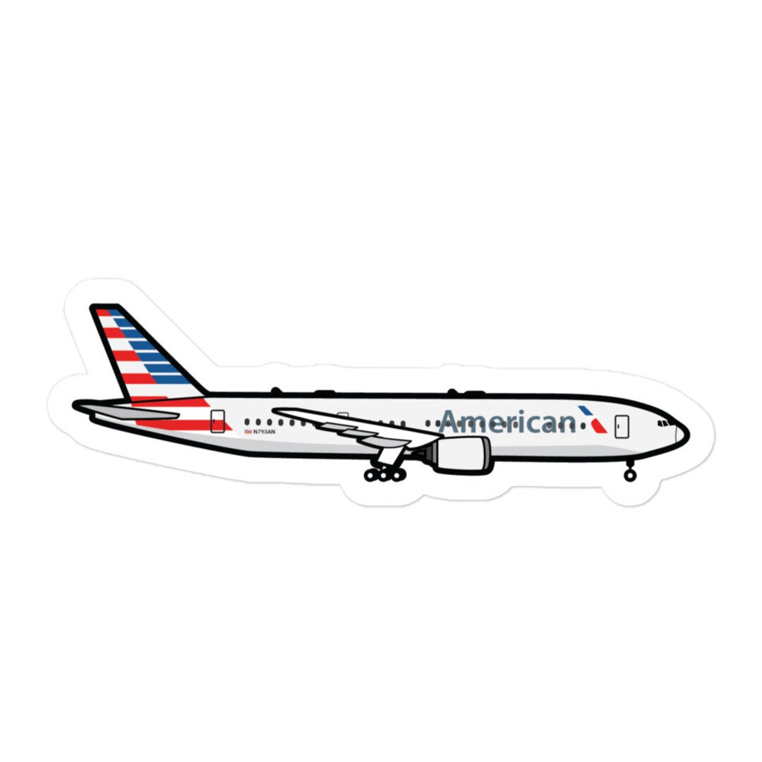 American Airlines Boeing 777 Sticker Decal - Etsy