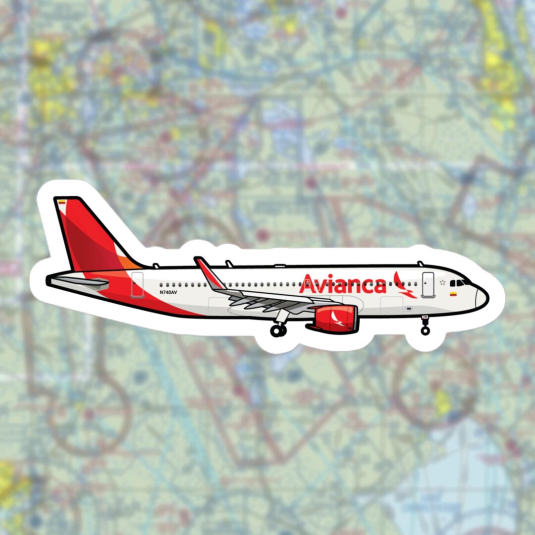 Avianca Airbus A320 Sticker - Etsy