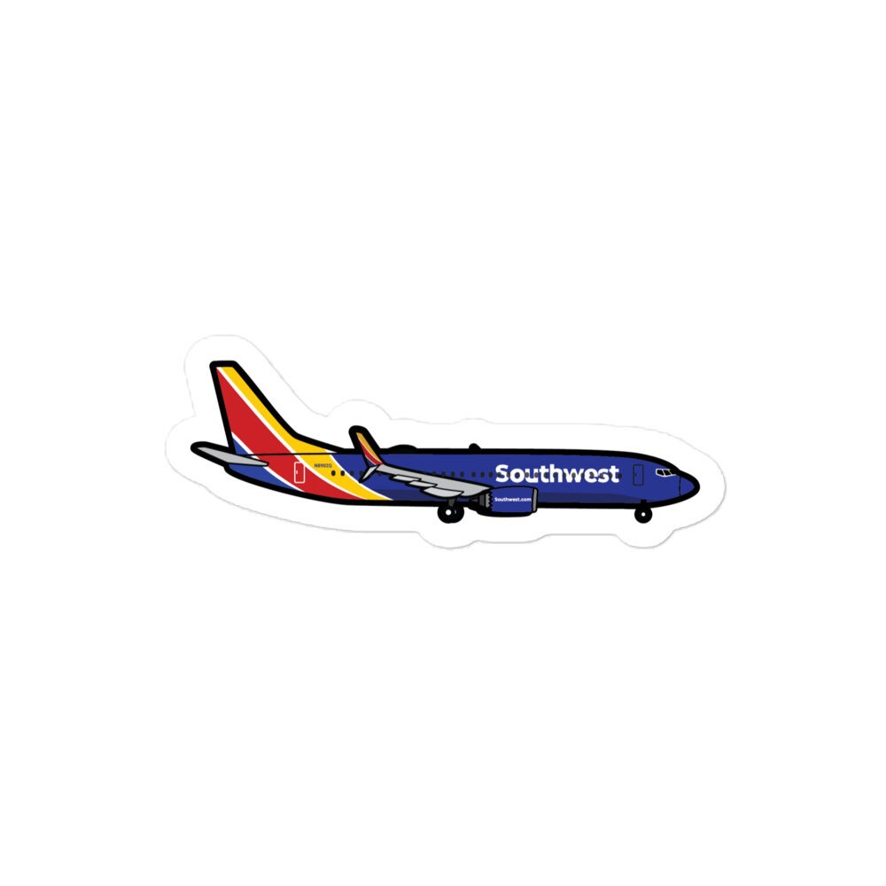Southwest Airlines Boeing 737 Sticker Decal - Etsy