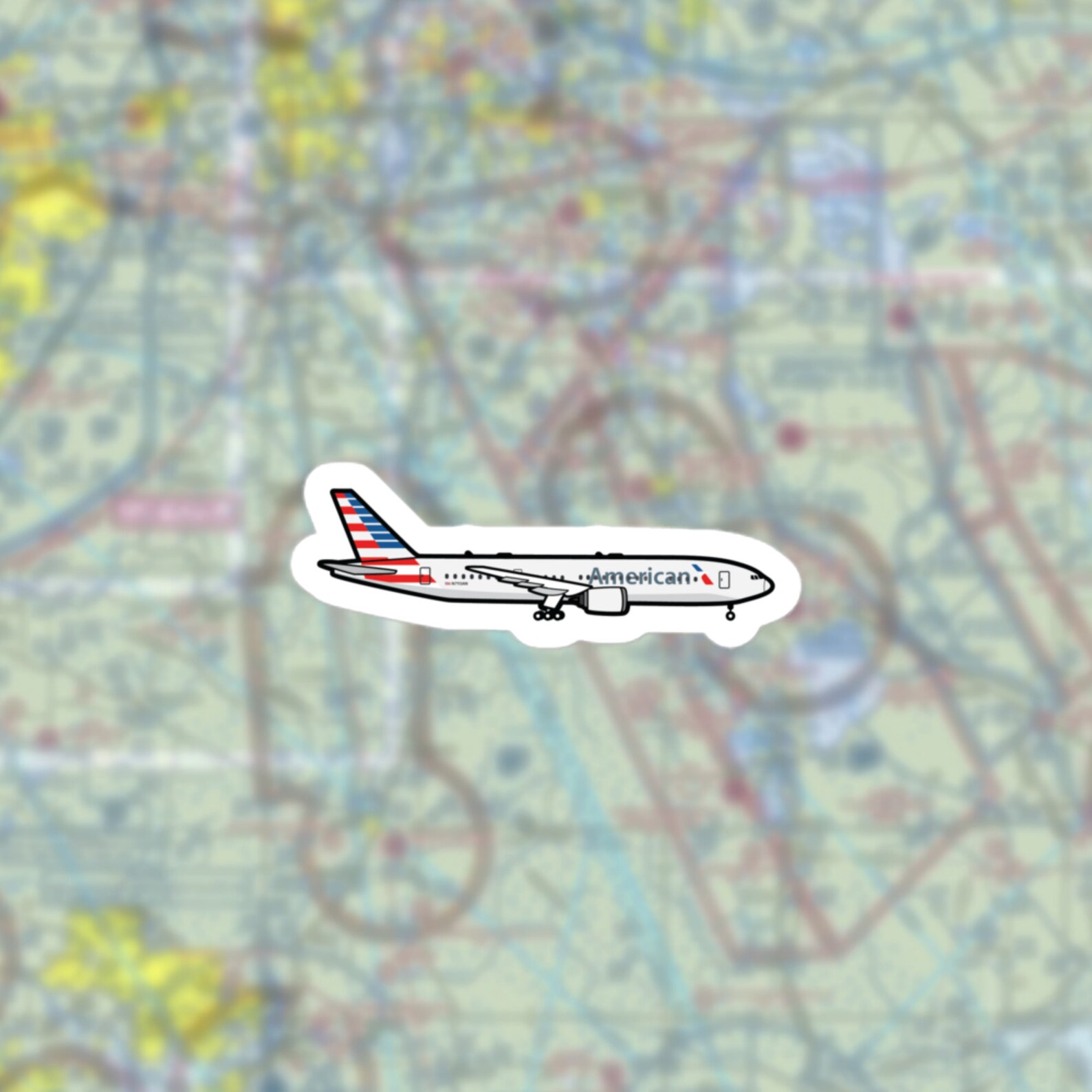 American Airlines Boeing 777 Sticker Decal - Etsy