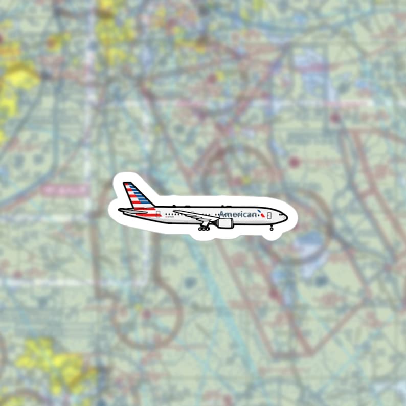 American Airlines Boeing 777 Sticker Decal - Etsy