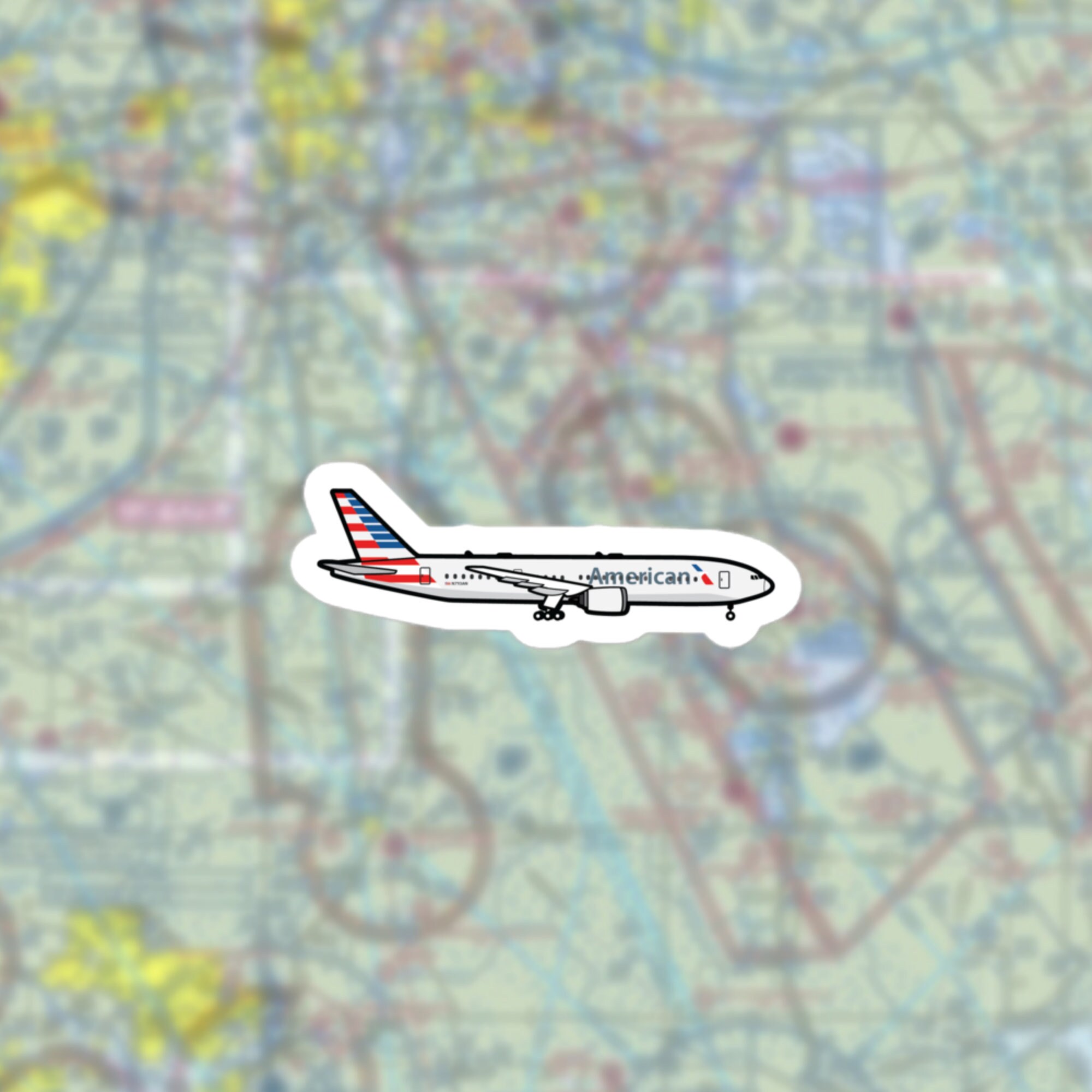 American Airlines Boeing 777 Sticker Decal - Etsy