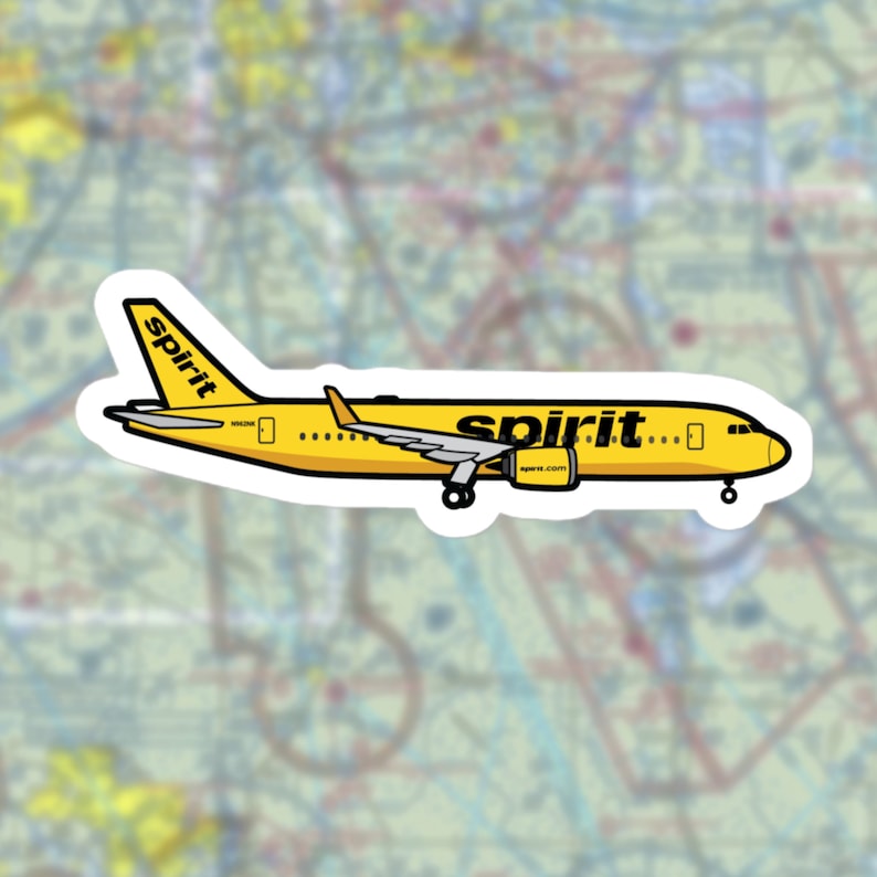 Spirit Airlines Airbus A320 Neo Sticker Decal - Etsy