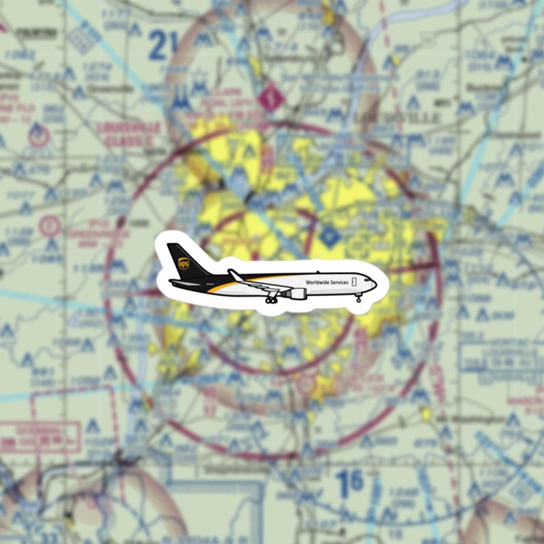 UPS Boeing 767 Cargo Plane Sticker Decal - Etsy