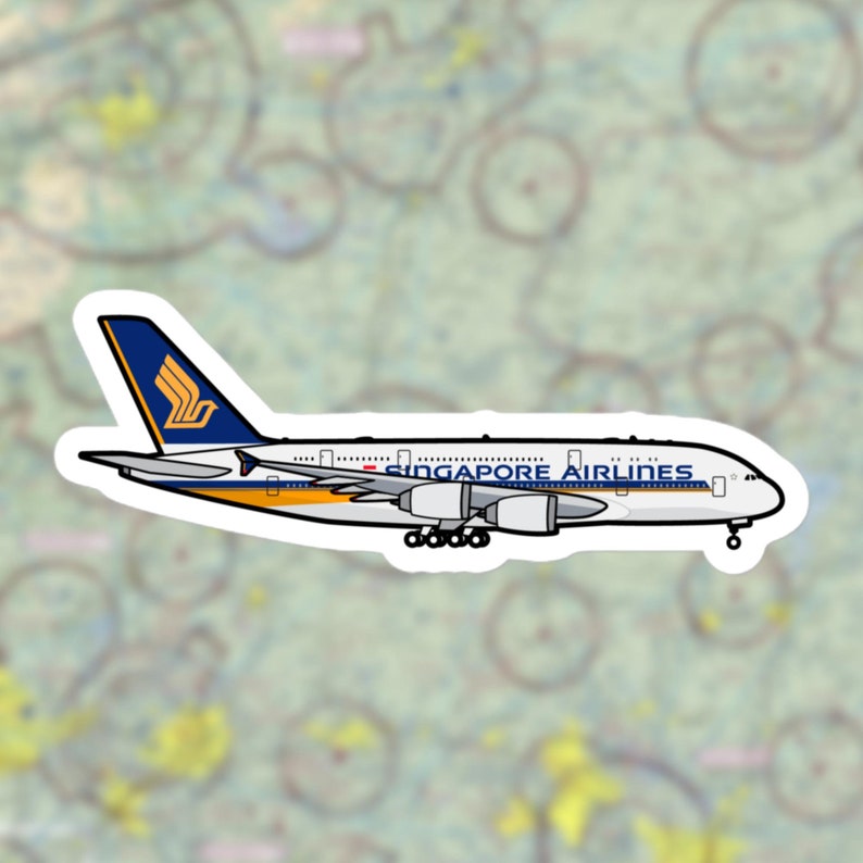Singapore Airlines Airbus A380 Sticker Decal - Etsy