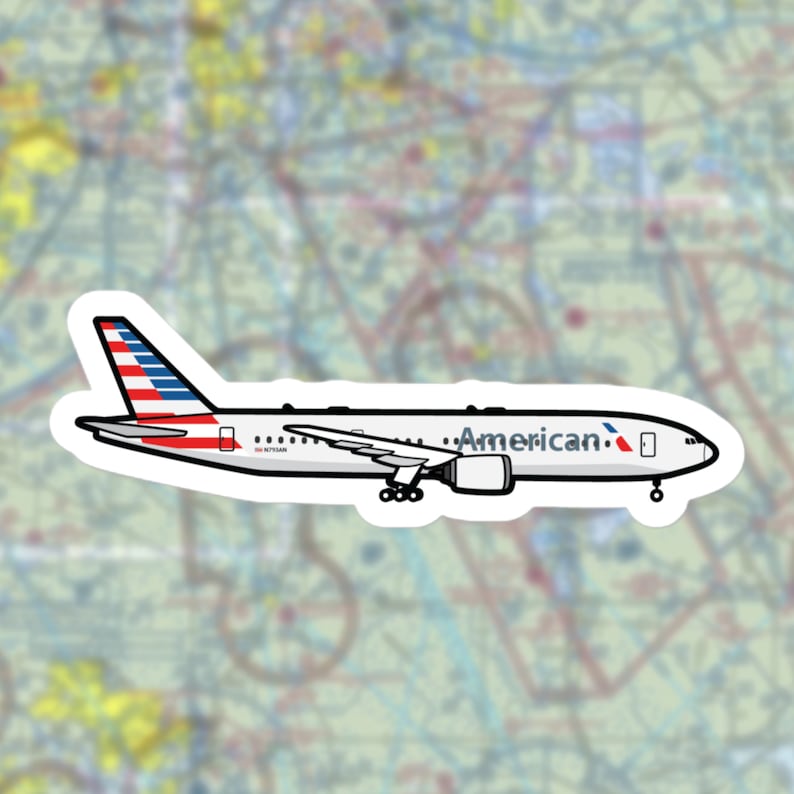 American Airlines Boeing 777 Sticker Decal - Etsy
