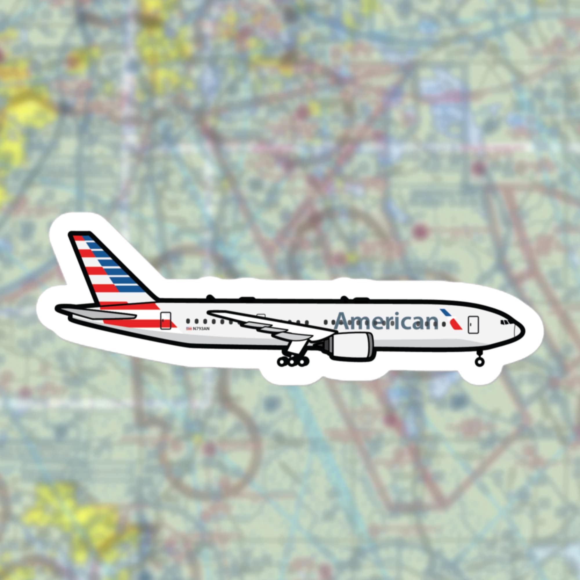 American Airlines Boeing 777 Sticker Decal - Etsy