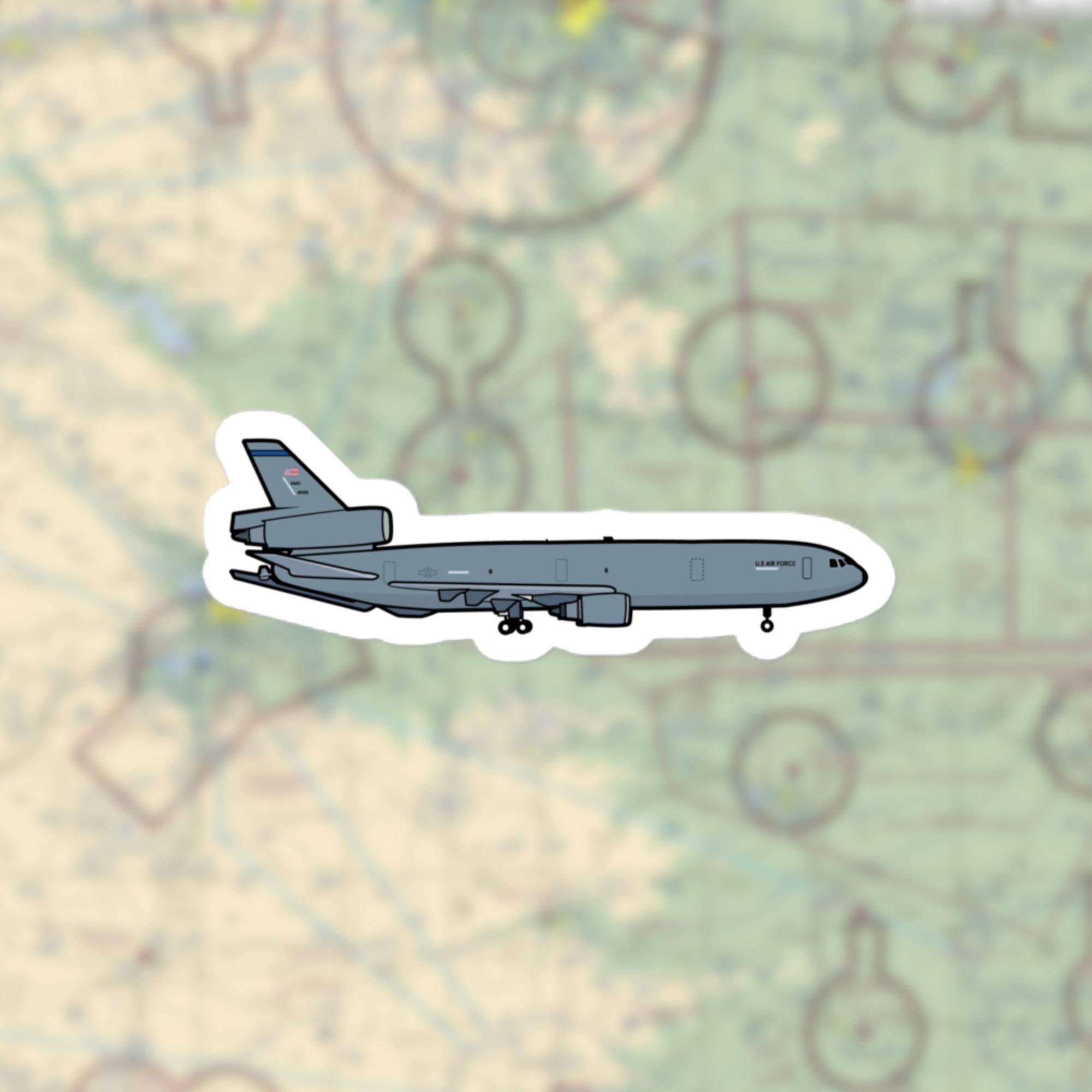 KC-10 Extender Air Tanker Decal - Durable Vinyl Sticker for Military ...
