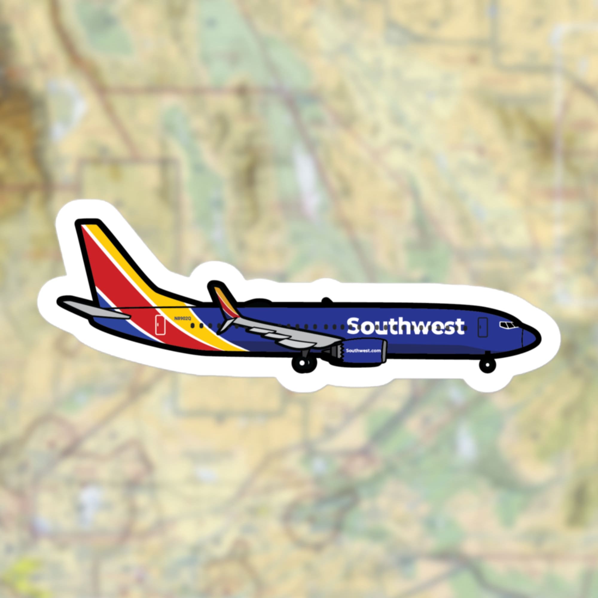 Southwest Airlines Boeing 737 Sticker Decal - Etsy