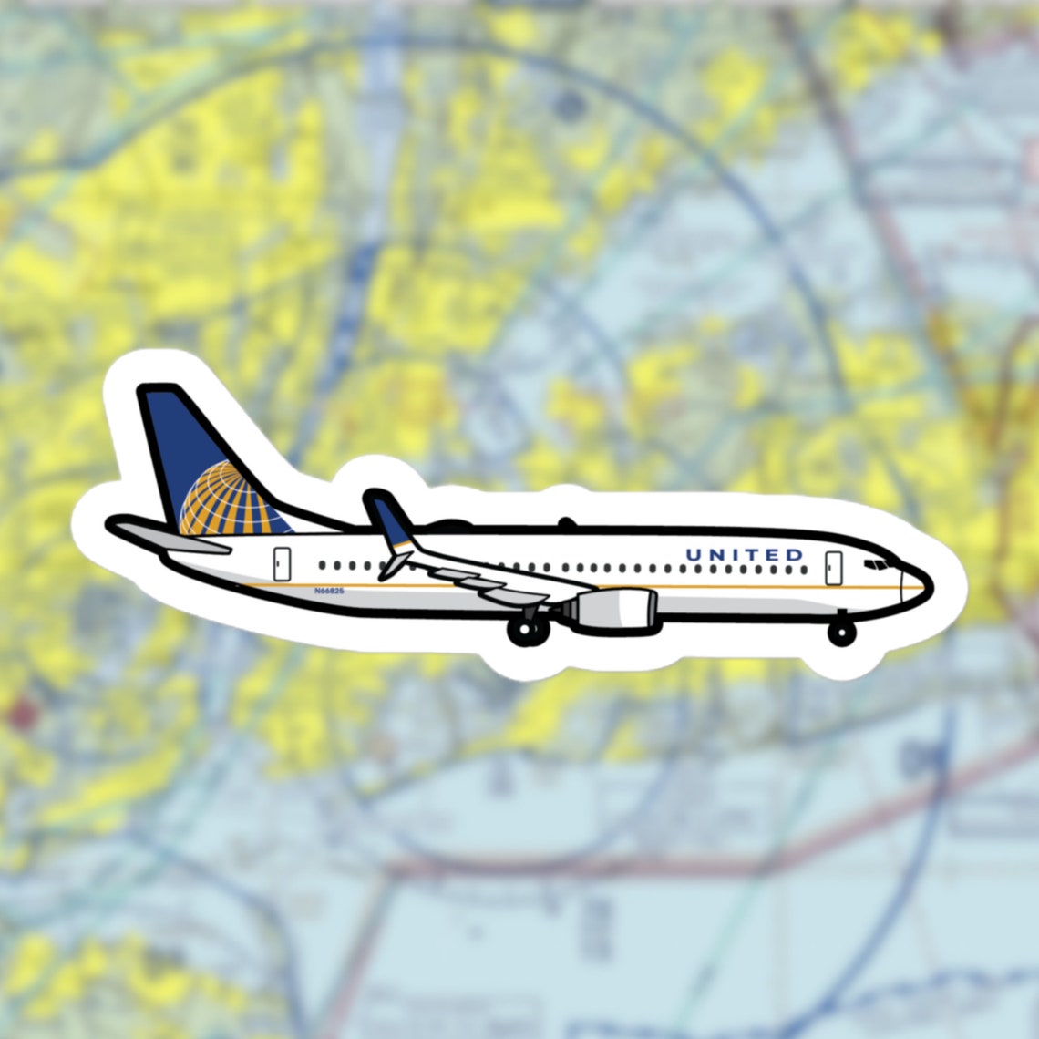 United Airlines Boeing 737 Sticker Decal - Etsy