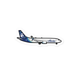 Alaska Airlines Boeing 737 Sticker Decal - Etsy