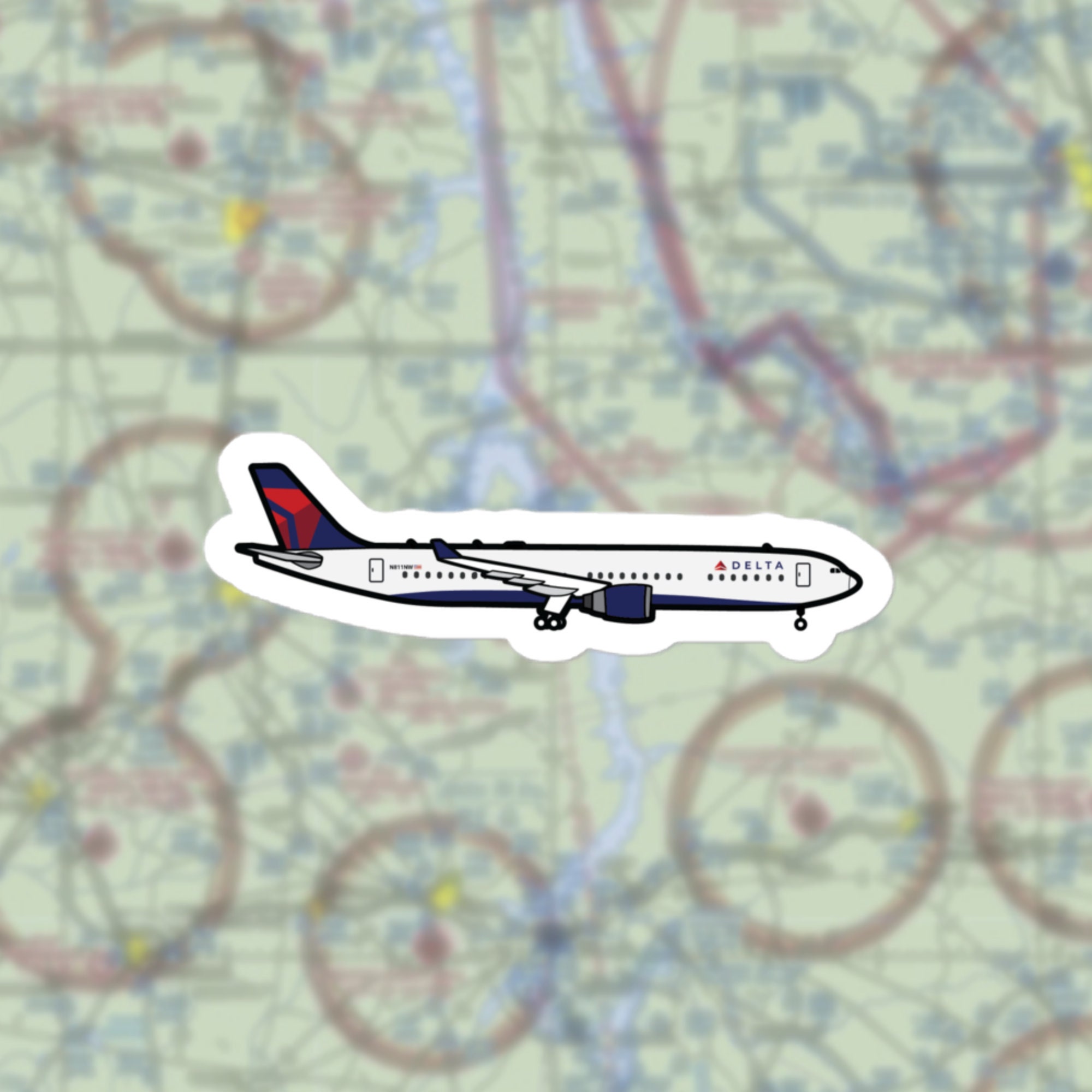 Delta Air Lines Airbus A330 Sticker Decal - Etsy