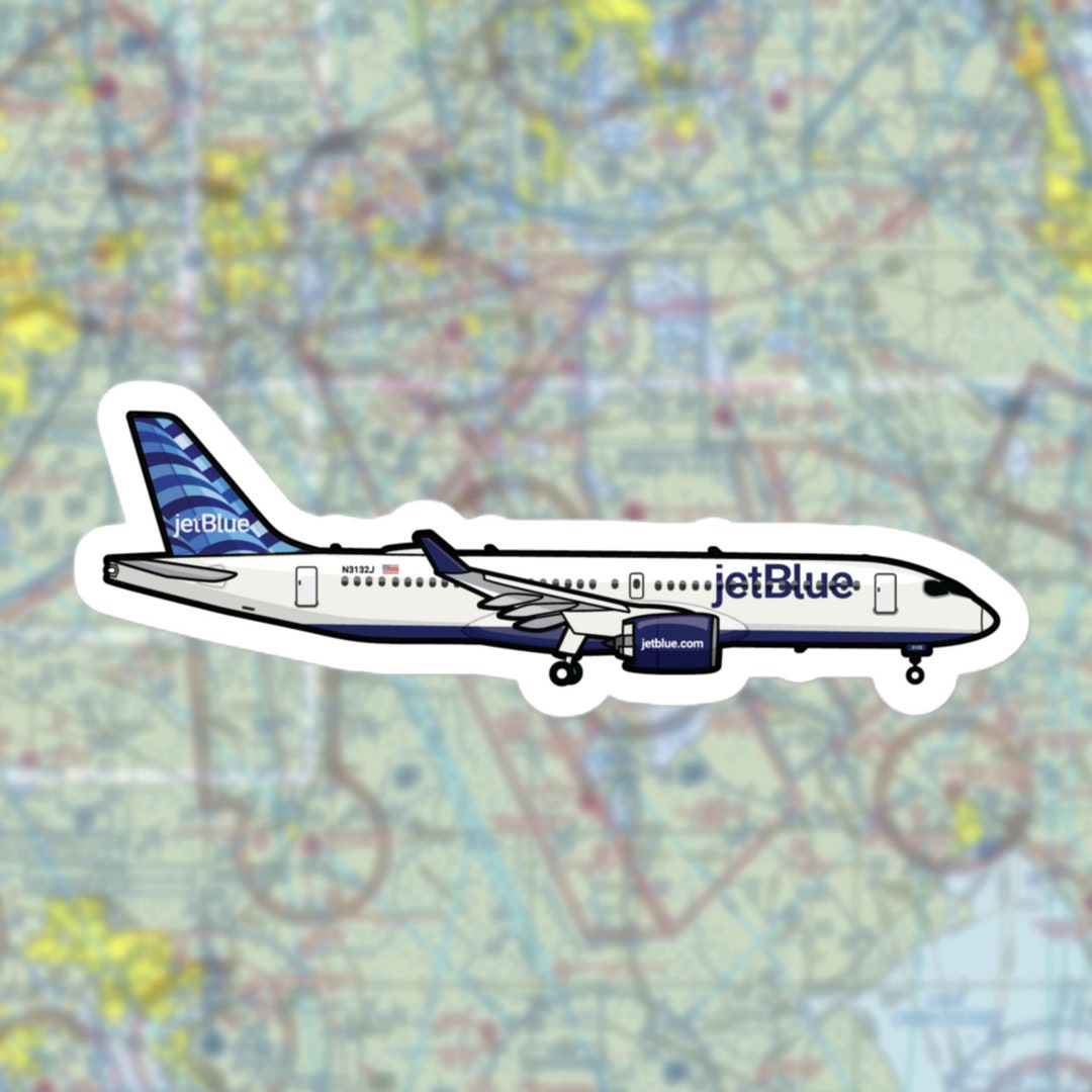 Jetblue Airbus A220 Decal - Etsy