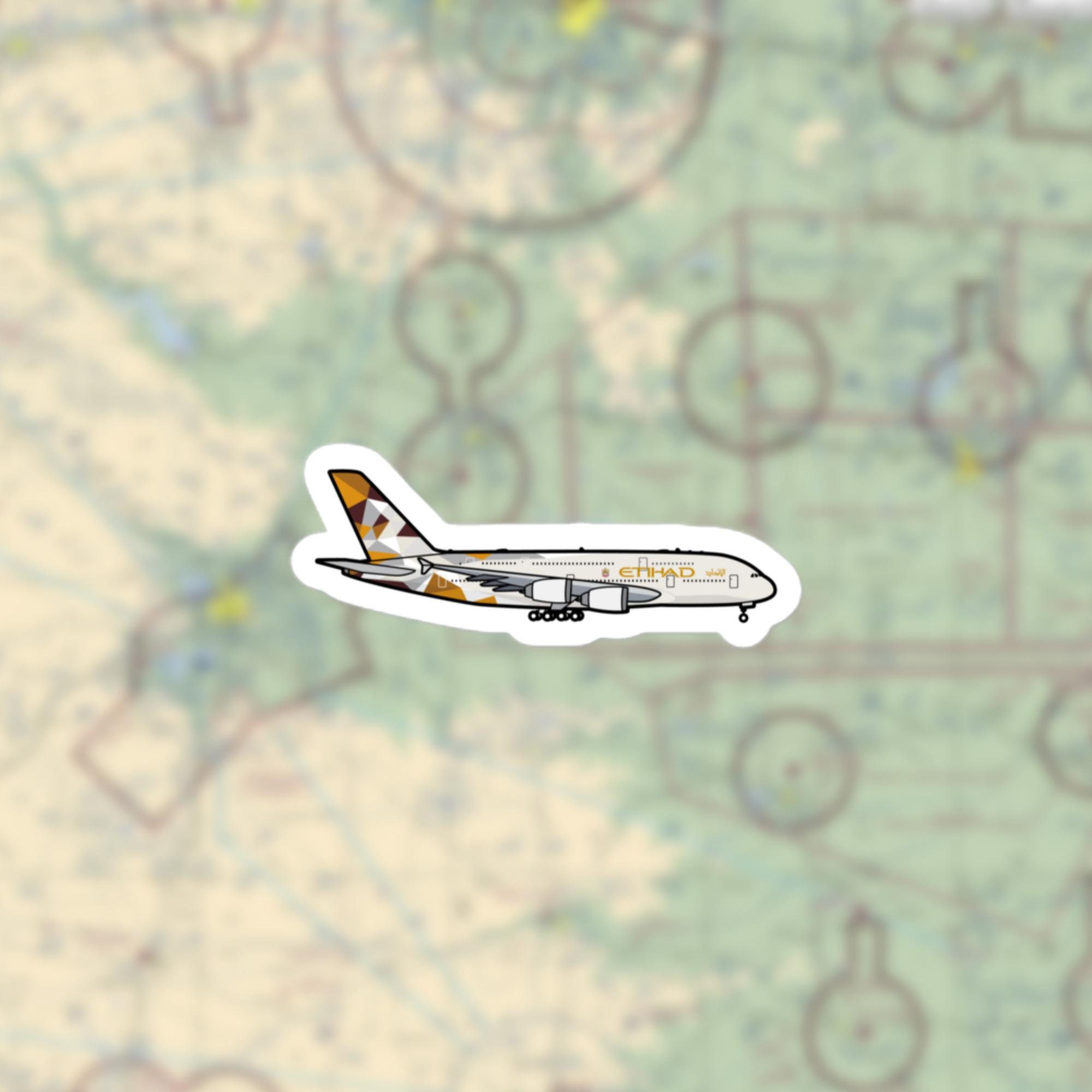 Etihad Airways A380 Sticker Decal - Etsy