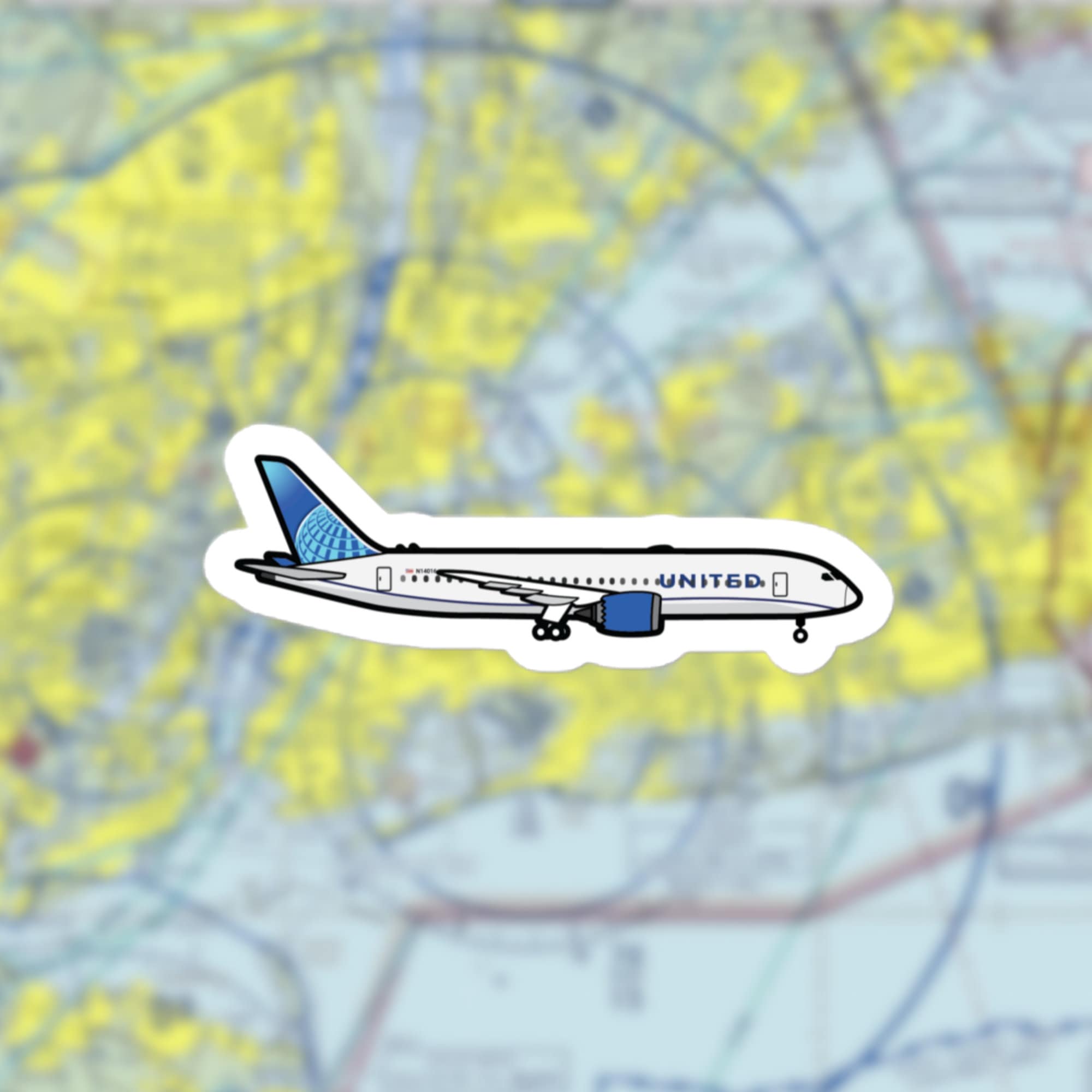 United Boeing 787 Sticker Decals - Etsy