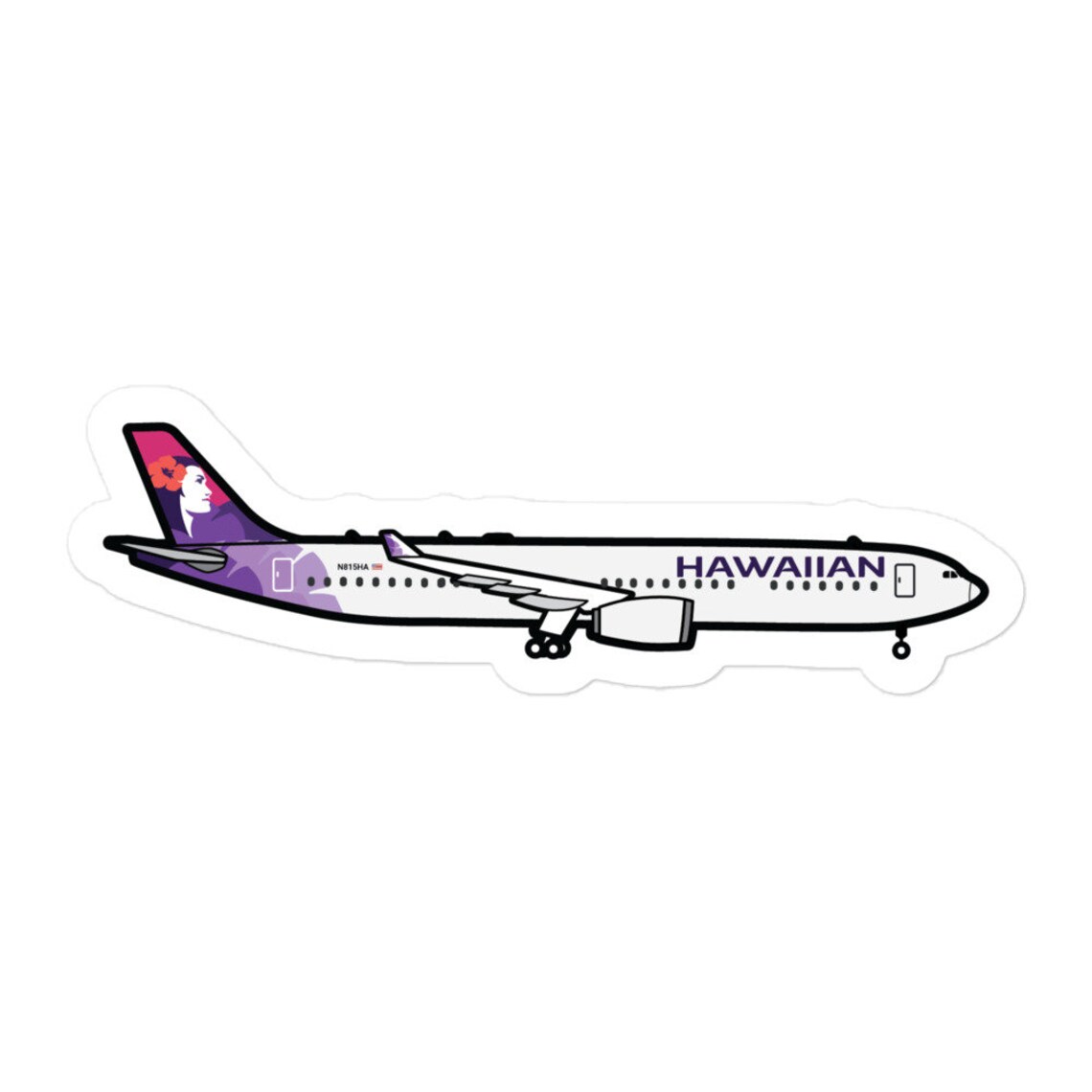 Hawaiian Airlines Airbus A330 Sticker Decal - Etsy