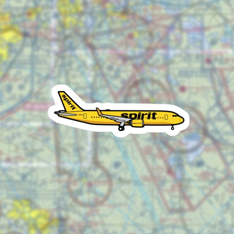 Spirit Airlines Airbus A320 Neo Sticker Decal - Etsy