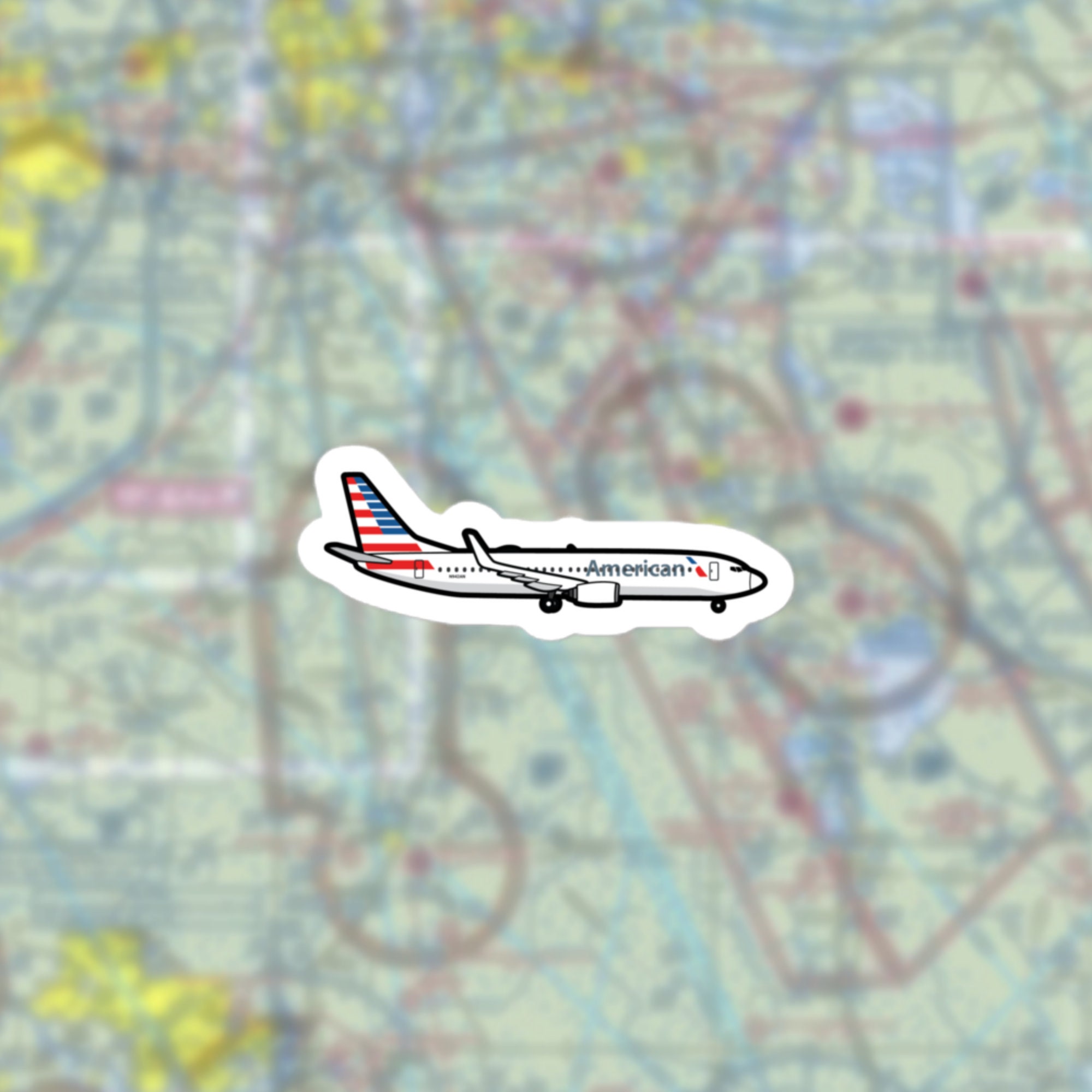 American 737 Sticker Decal - Etsy