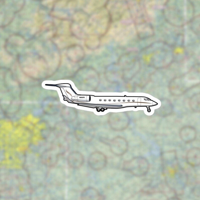 Gulfstream G650 G-VI Private Jet Vinyl Sticker – Business Jet Decal ...
